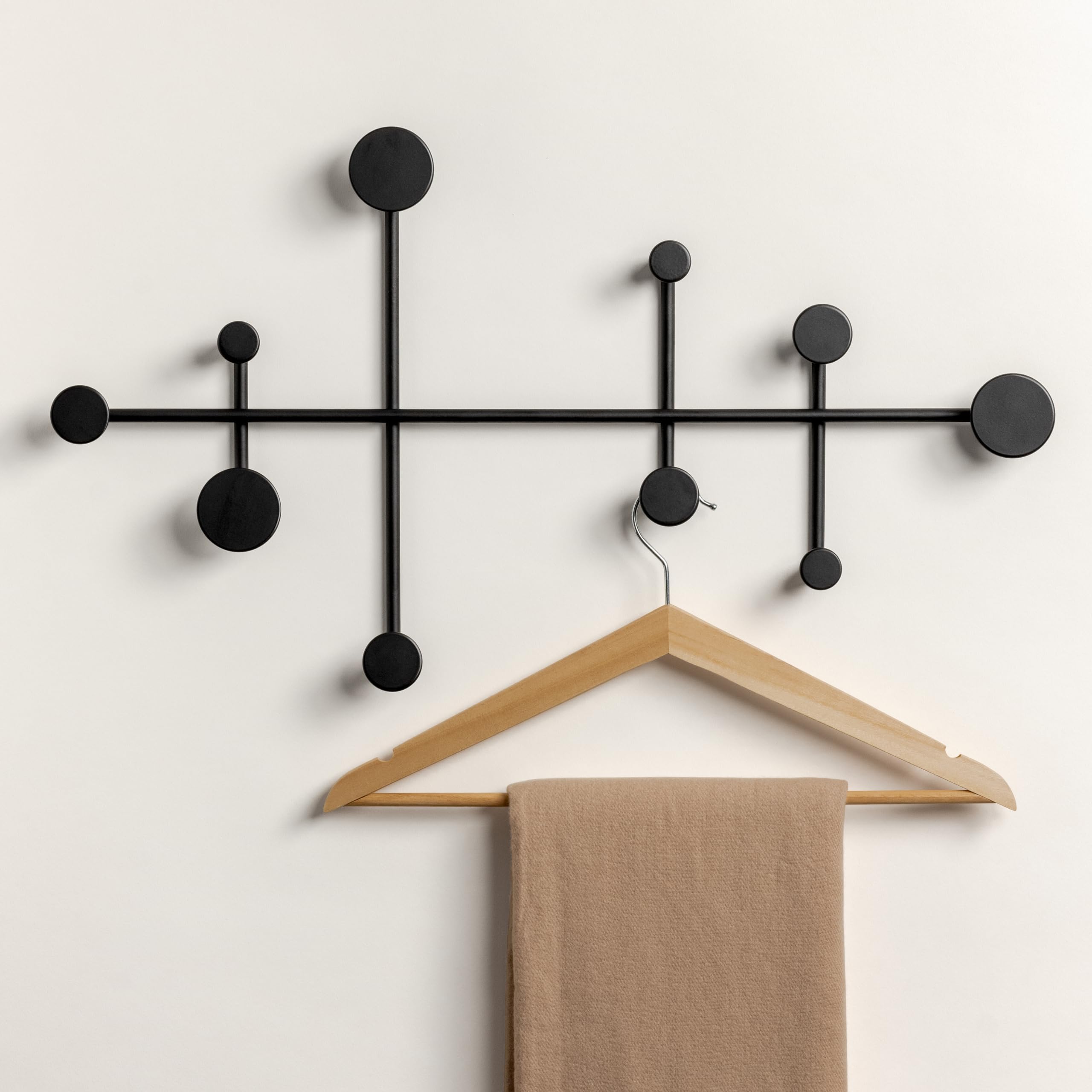 Amazon.com: Kazai. 'Sval' Wall Wardrobe | Minimalist Coat Hook Design ...