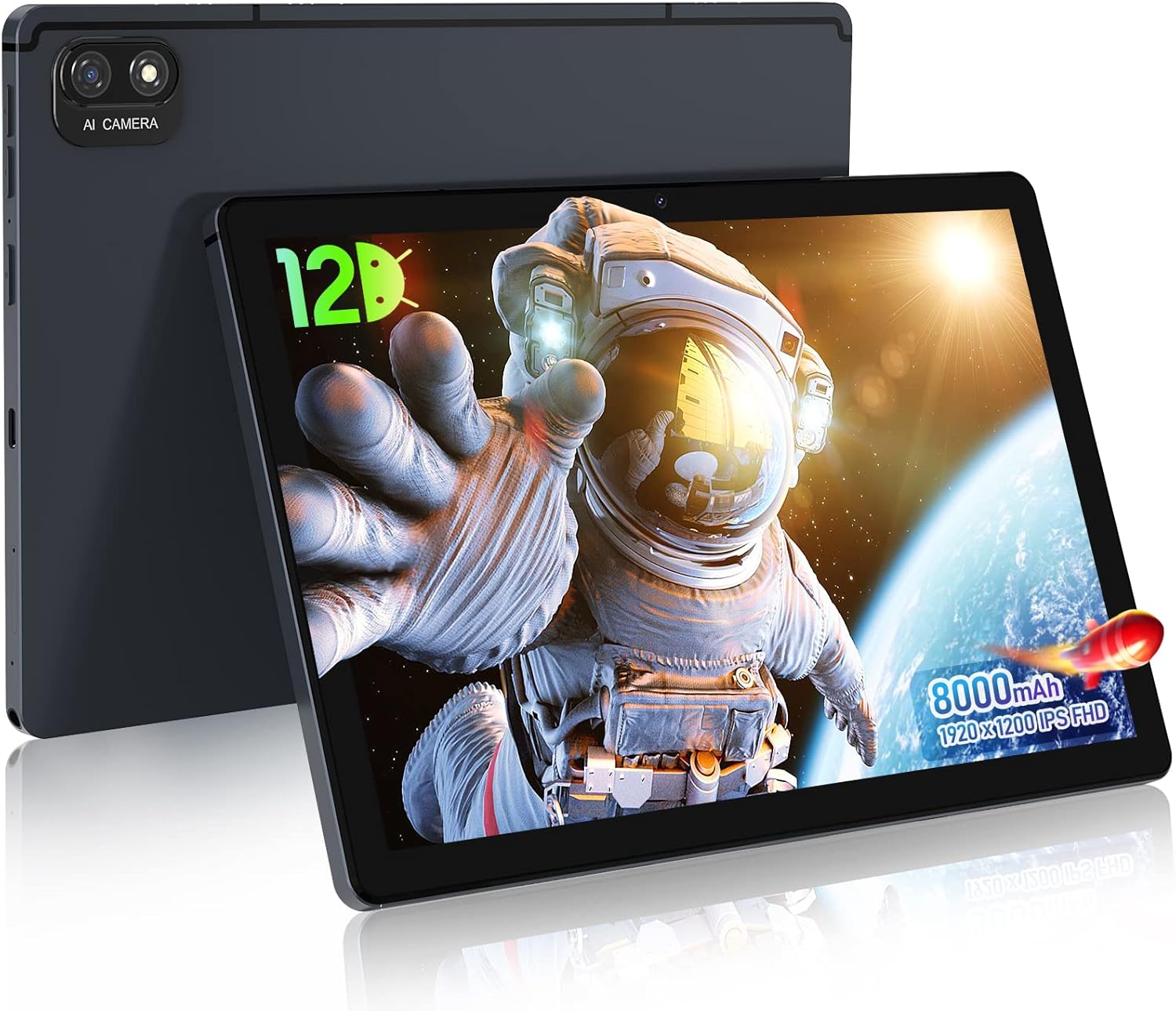 kinstone Android 12 Tablet 10.1 Inches, 8GB + 128GB, 7500mAh 2.0GHz ...