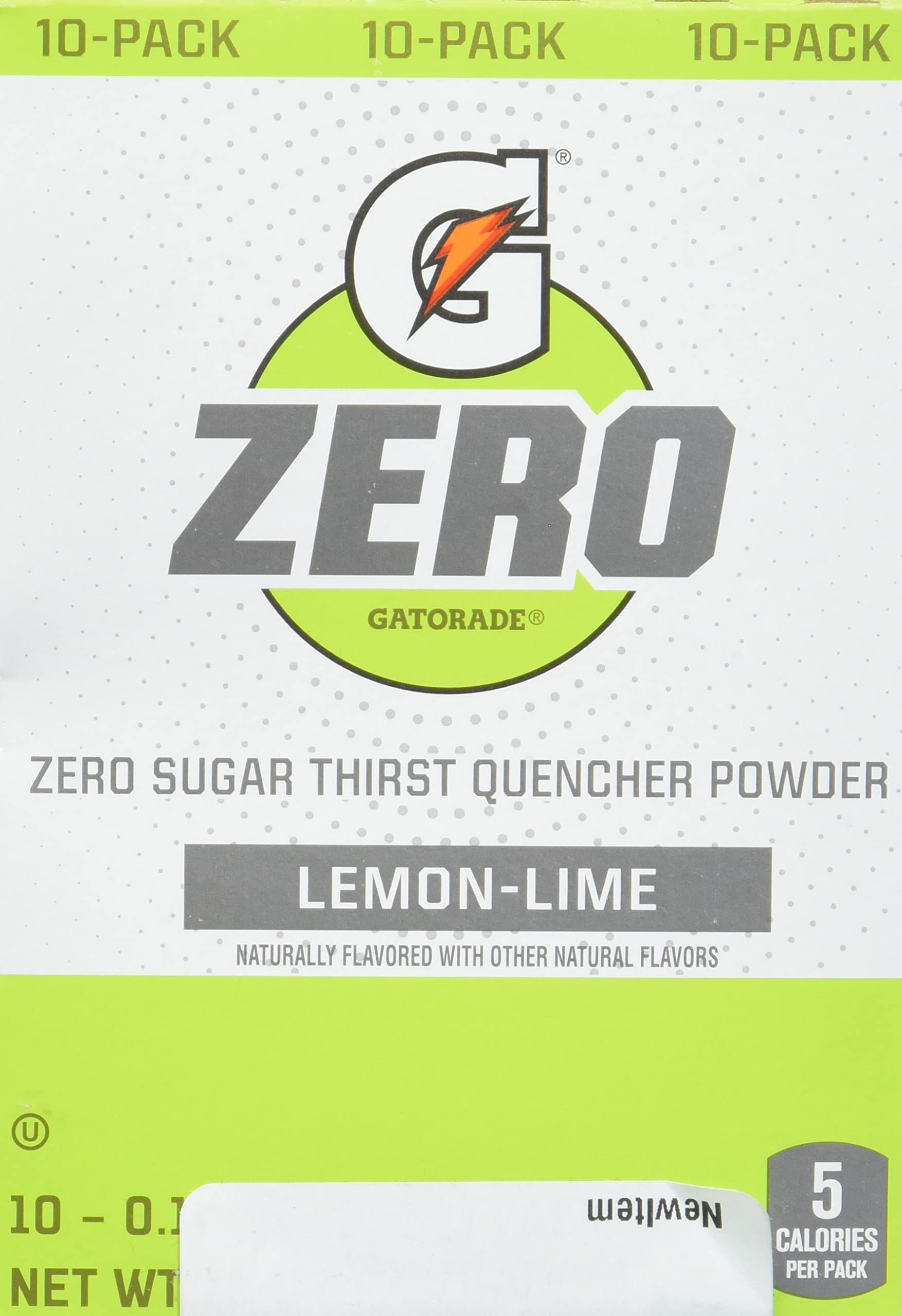 Amazon.com: G Zero Lemon Lime Powder 10 Count (Pack of 1)