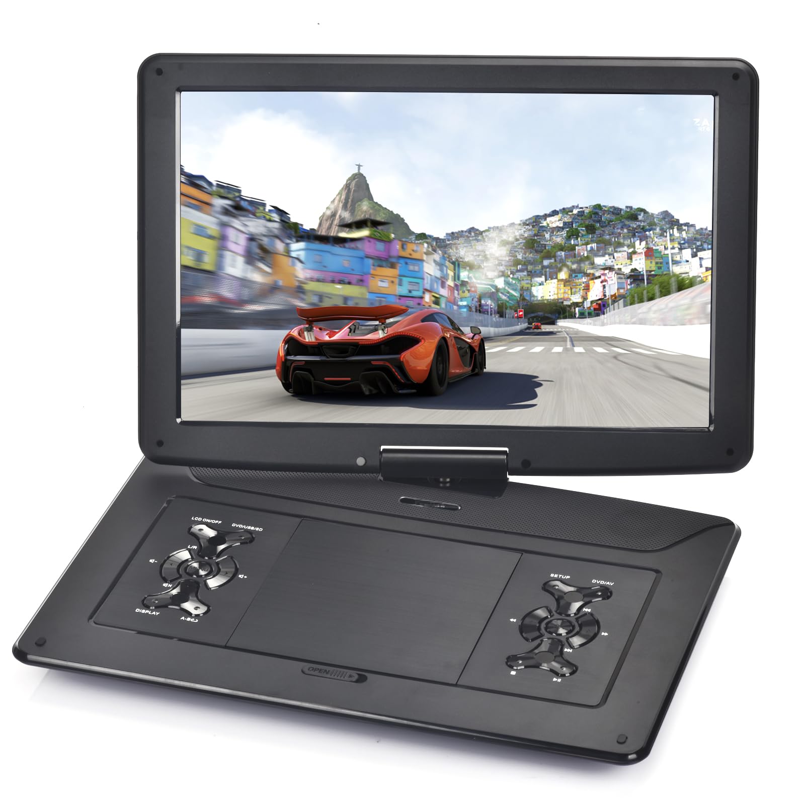 YOOHOO17.9" Portable DVD Player with15.6" Large HD Swivel Screen,Built ...