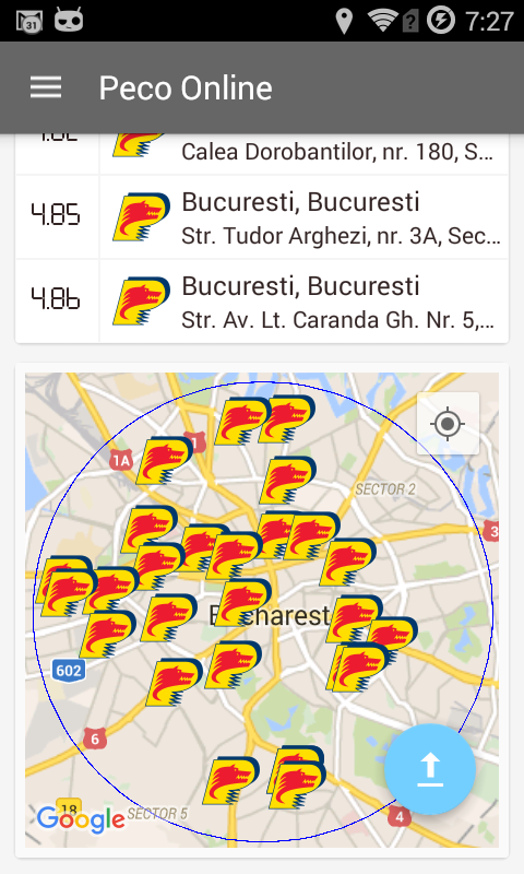 Peco Online - Fuel prices in Romania - App on Amazon Appstore