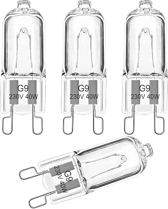 G9 Halogen Oven Light Bulb 40 W, Dimmable 230 V Oven Bulb with 300 °C ...
