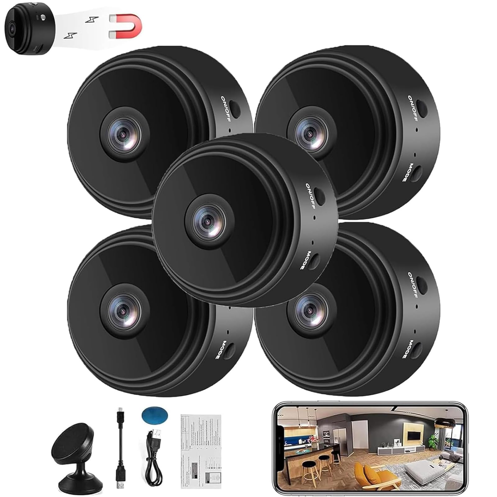 Camtrix Security Camera，Camtrix Magnetic Mini Security Camera，Night ...