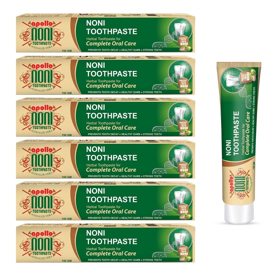 Buy Apollo Noni Paste Toothpaste For Oral Care and Teeth Whitening ...