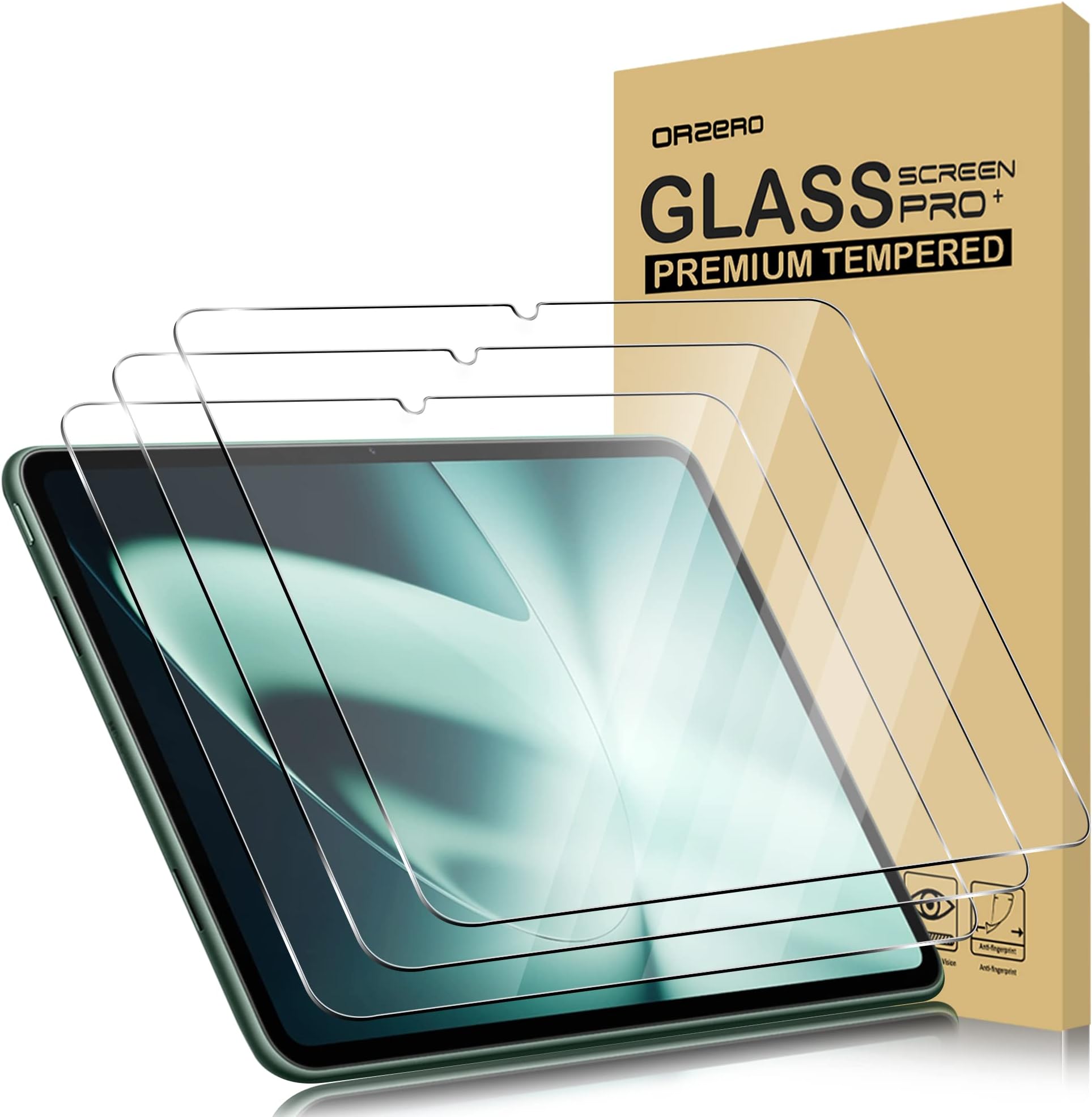 Amazon.com: Orzero (3 Pack Tempered Glass Screen Protector Compatible ...