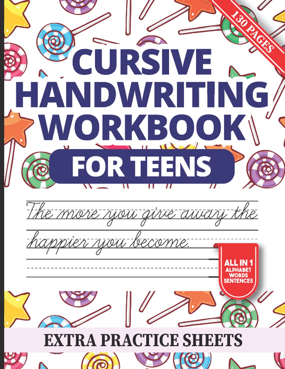 Buy Cursive Handwriting Workbook For Teens: Exercise Book For Learning ...