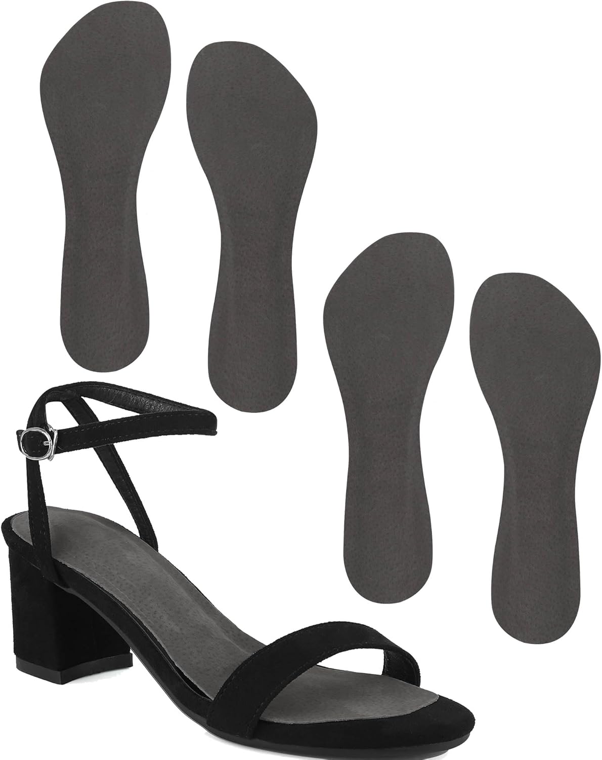 Amazon.com: 2 Pairs Pigskin High Heel Cushion Insoles, Adhesive Arch ...