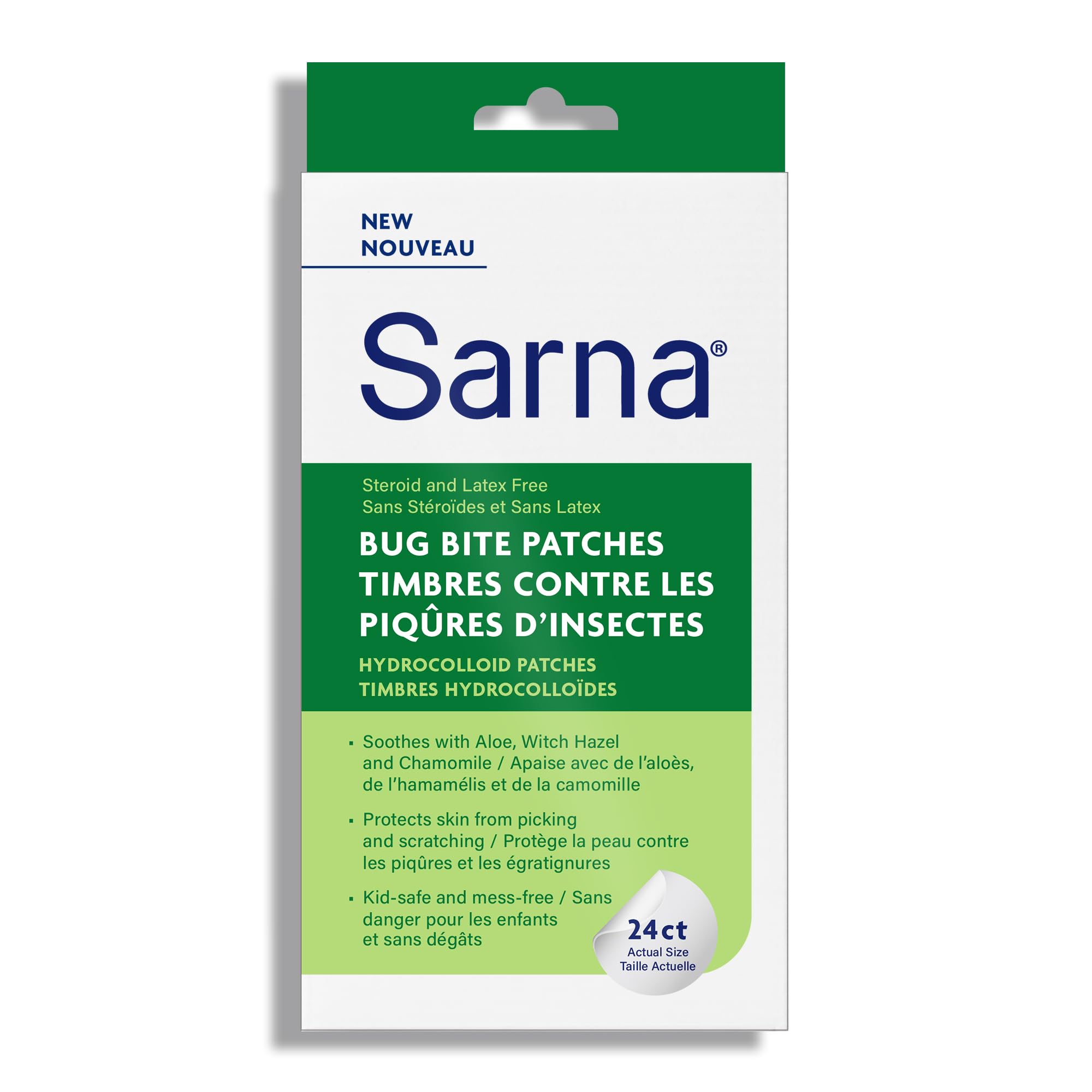 Sarna Bug Bite Patches - Peel and Stick Hydrocolloid Patches with Aloe ...