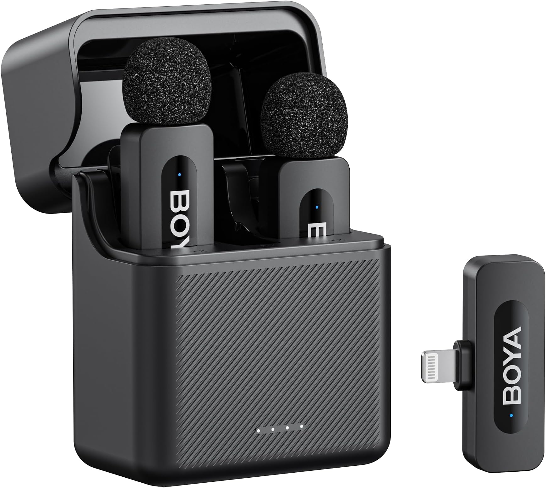 Amazon.com: BOYA V3 Wireless Lavalier Microphone for iPhone with MFi ...