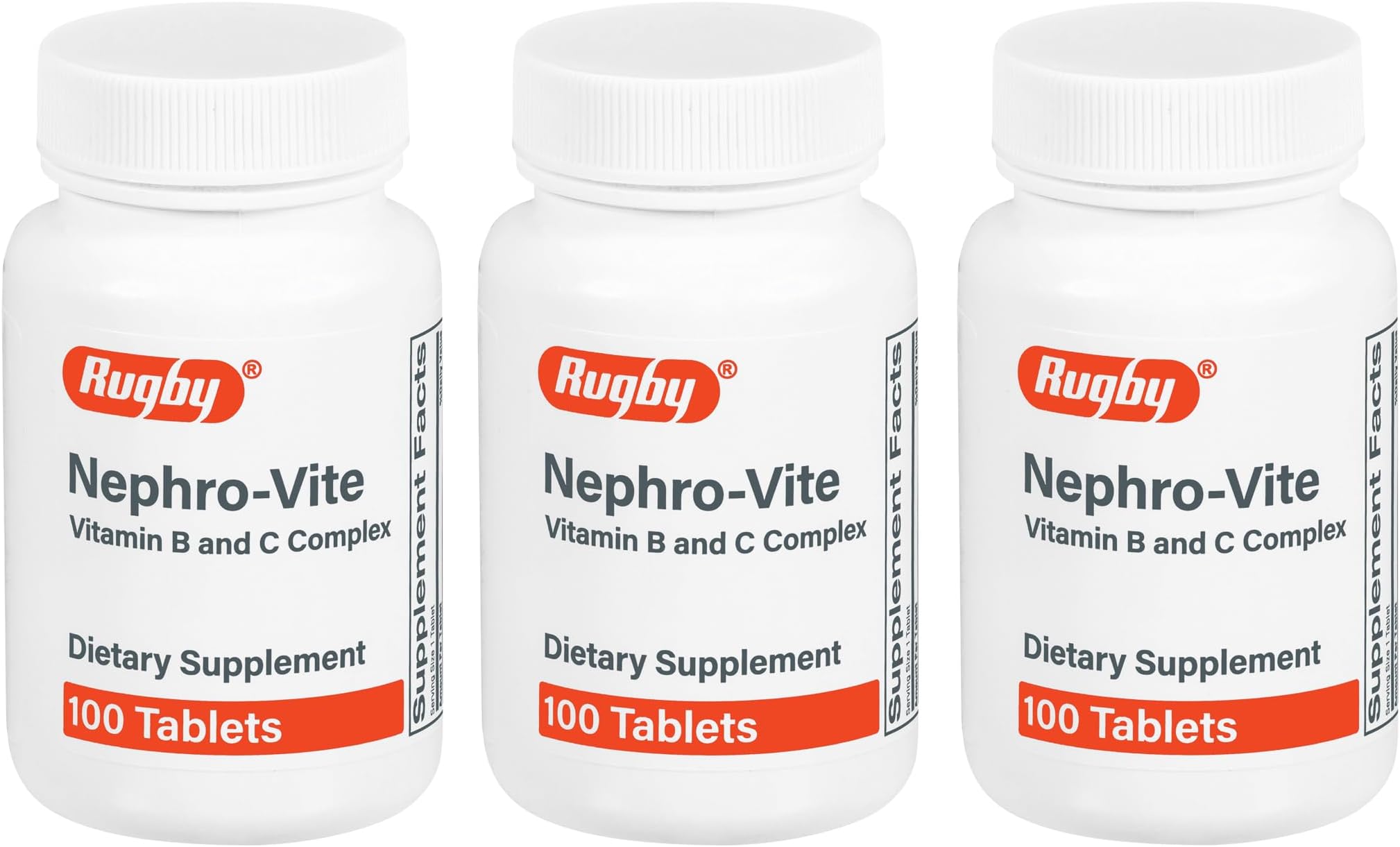 Amazon.com: Rugby Nephro-Vite Vitamin B and C Complex Tablets - Dietary ...