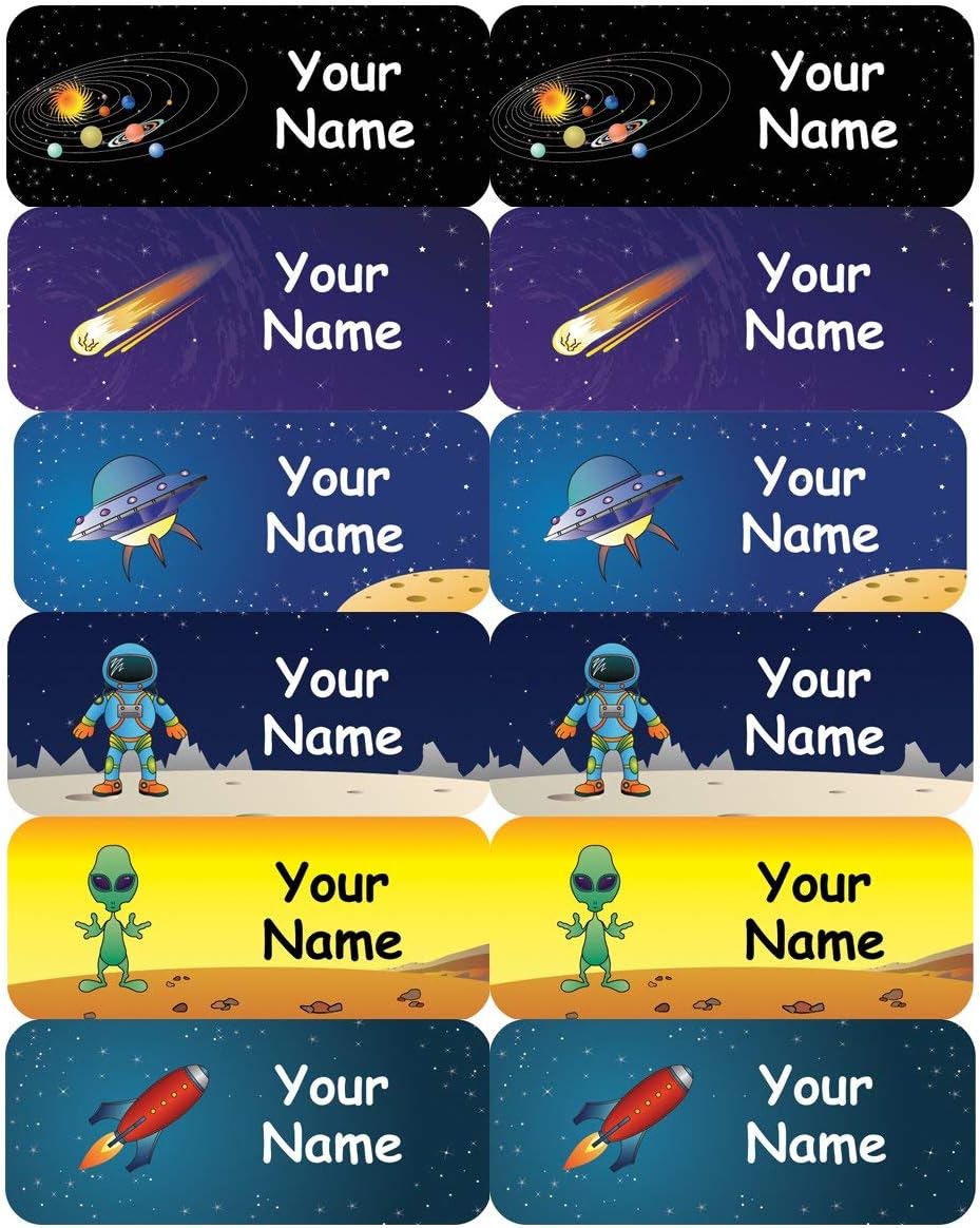 Dazaarka | Personalized Name Label Stickers - 40 Waterproof Labels for ...