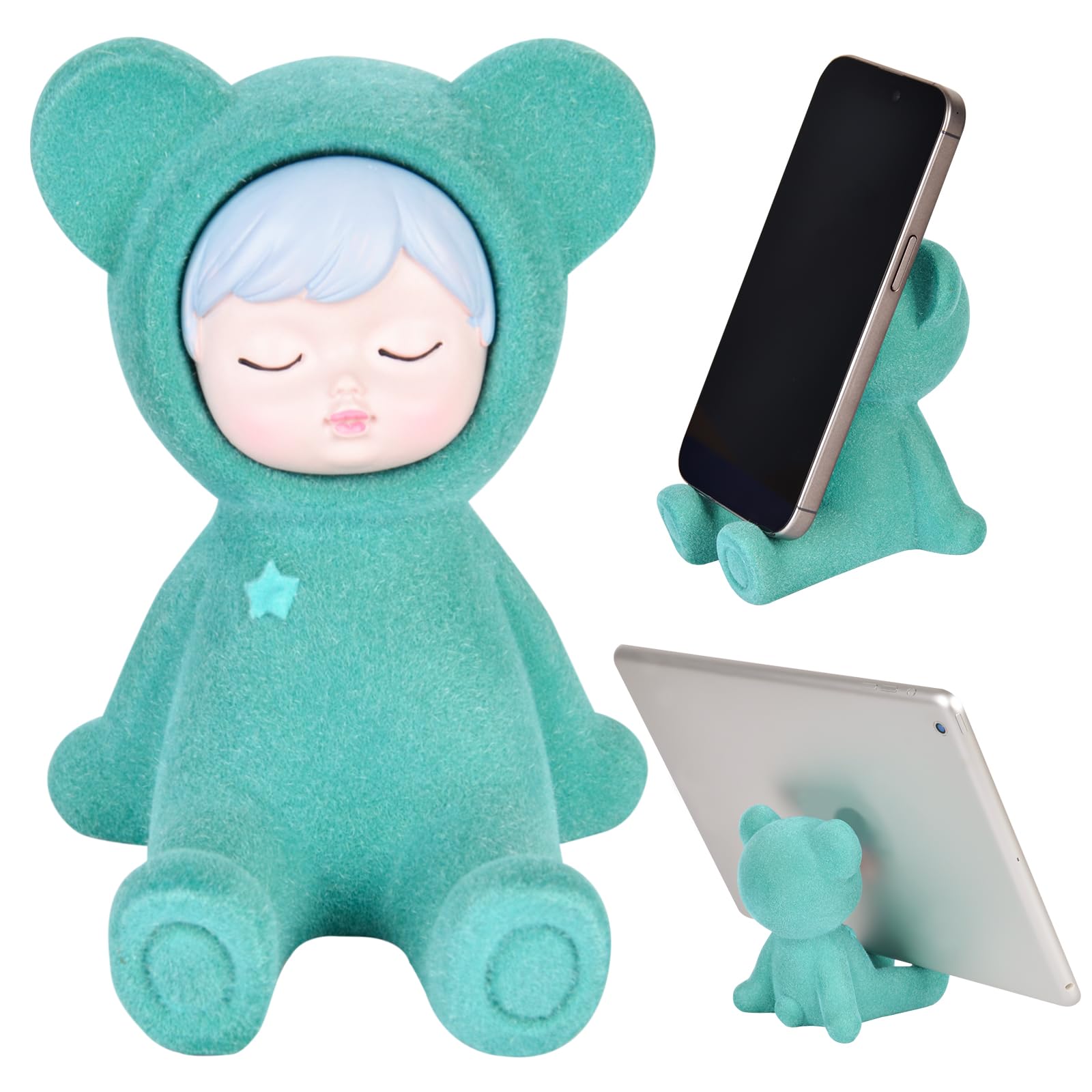 Amazon.com: QWDVKZQ Cute Bear Doll Desktop Phone Holder Office and ...