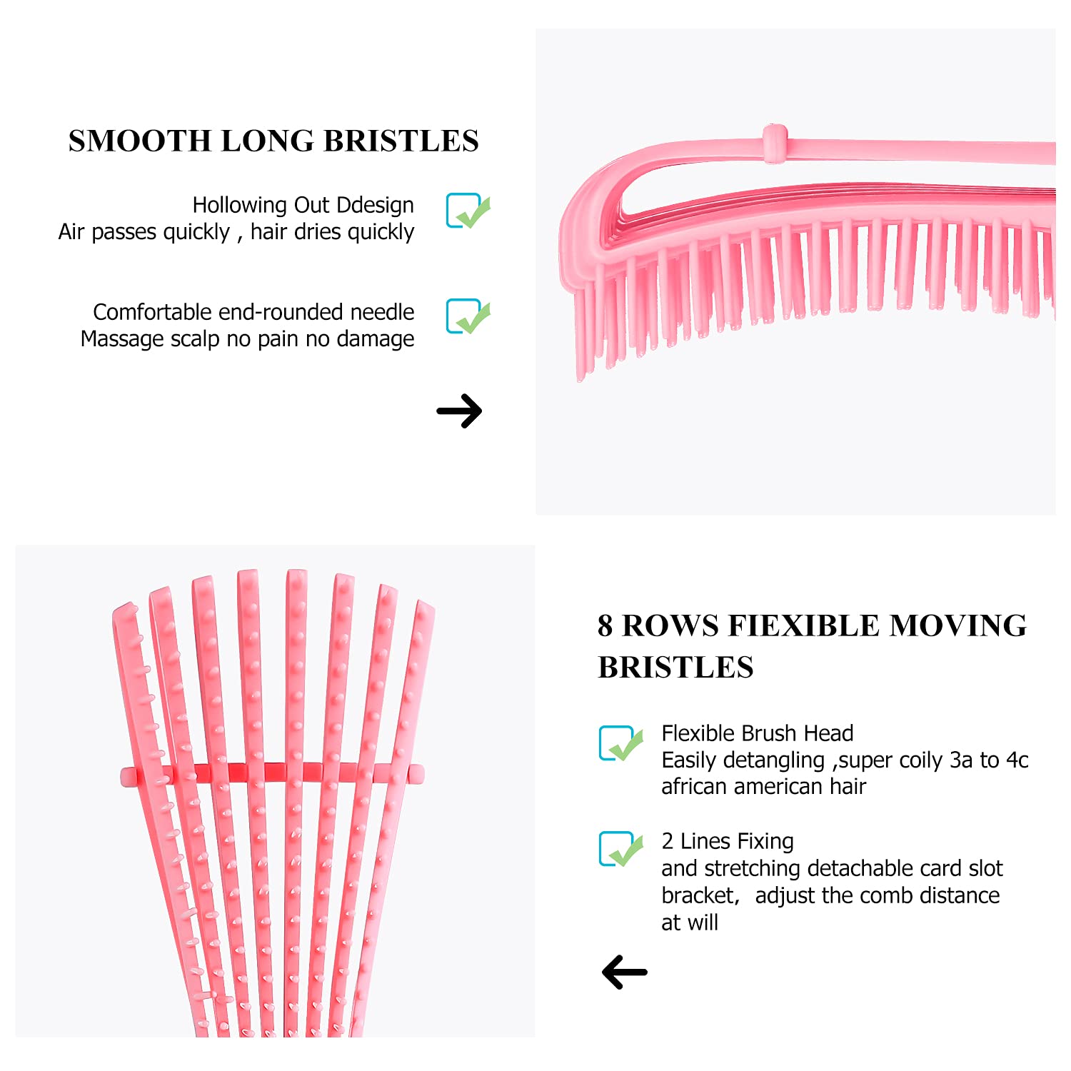 Snapklik.com : Detangling Hair Brush,Hair Detangler Brush And Wide ...