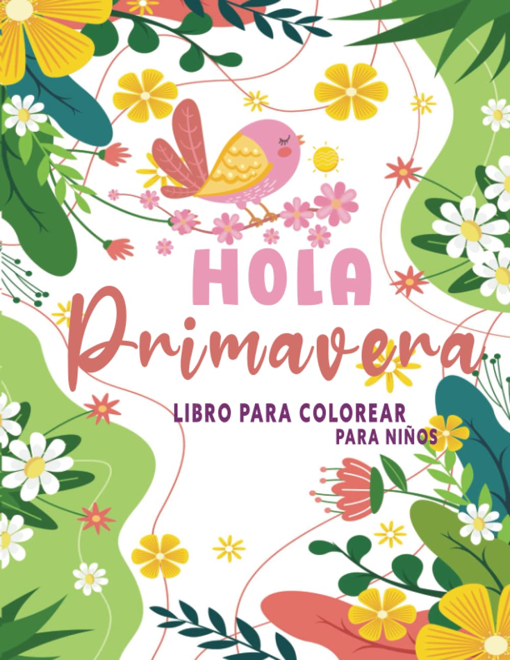 Buy Hola Primavera Libro para colorear para niños: Ilustraciones ...