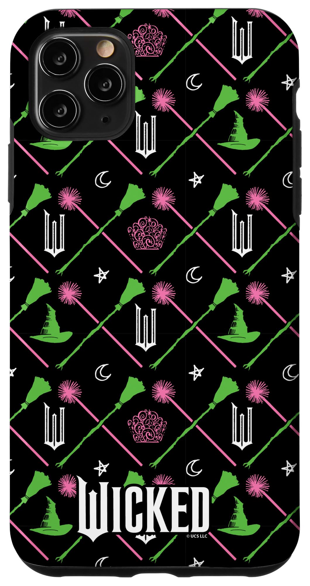 Amazon.com: iPhone 11 Pro Max Wicked Broomsticks & Wands All Over Print ...