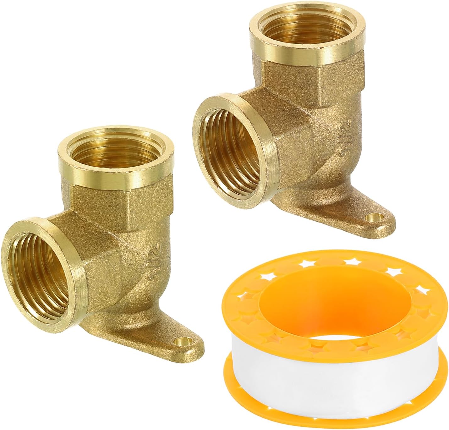 Amazon.com: uxcell 2 Pcs 90 Degree Drop Ear Elbow, 1/2 Inch Female x 1/ ...