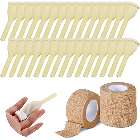 Amazon.com: TrelaCo 30 Pcs Male External Catheter Urinal Bag Latex ...
