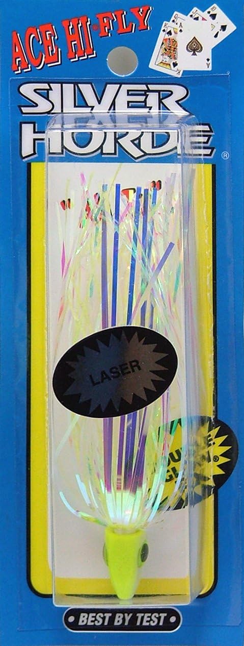 Amazon.com : SILVER HORDE Ace Hi Fly Lures, Double Glow Chart : Fishing ...