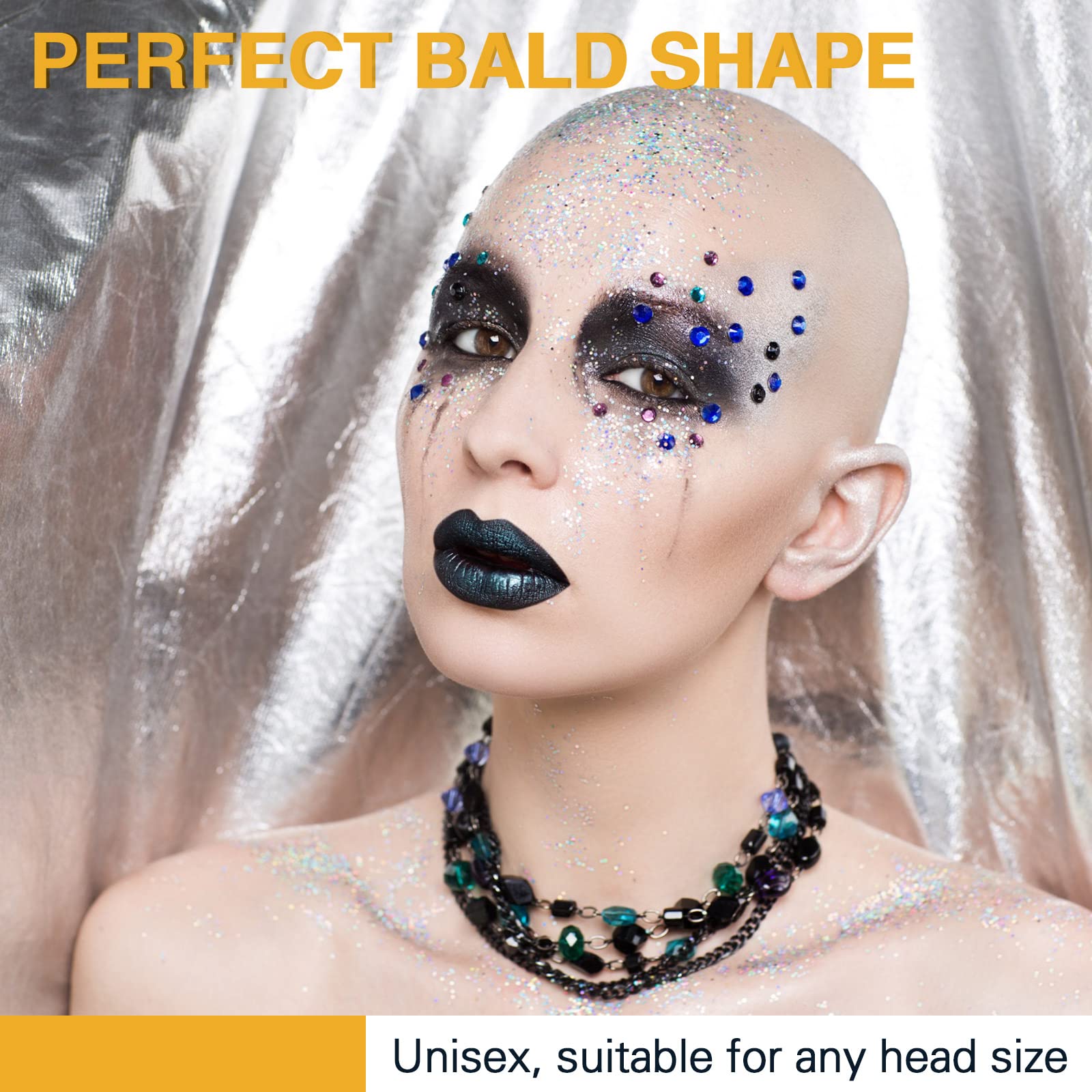Bald Cap For Men Bald Cap Halloween Makeup Kit - Realistic Cosplay ...