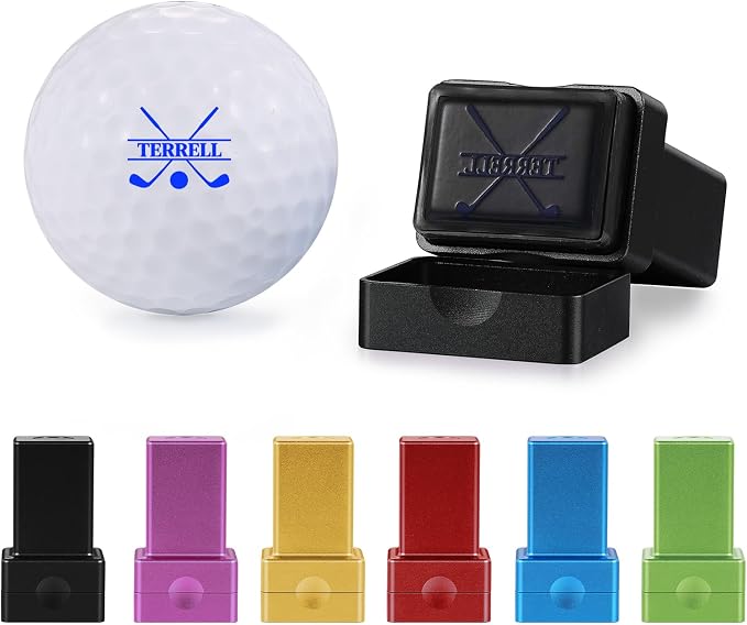 Amazon.com : Large Golf Ball Stamp Personalized, Quick-Dry Self-Inking ...