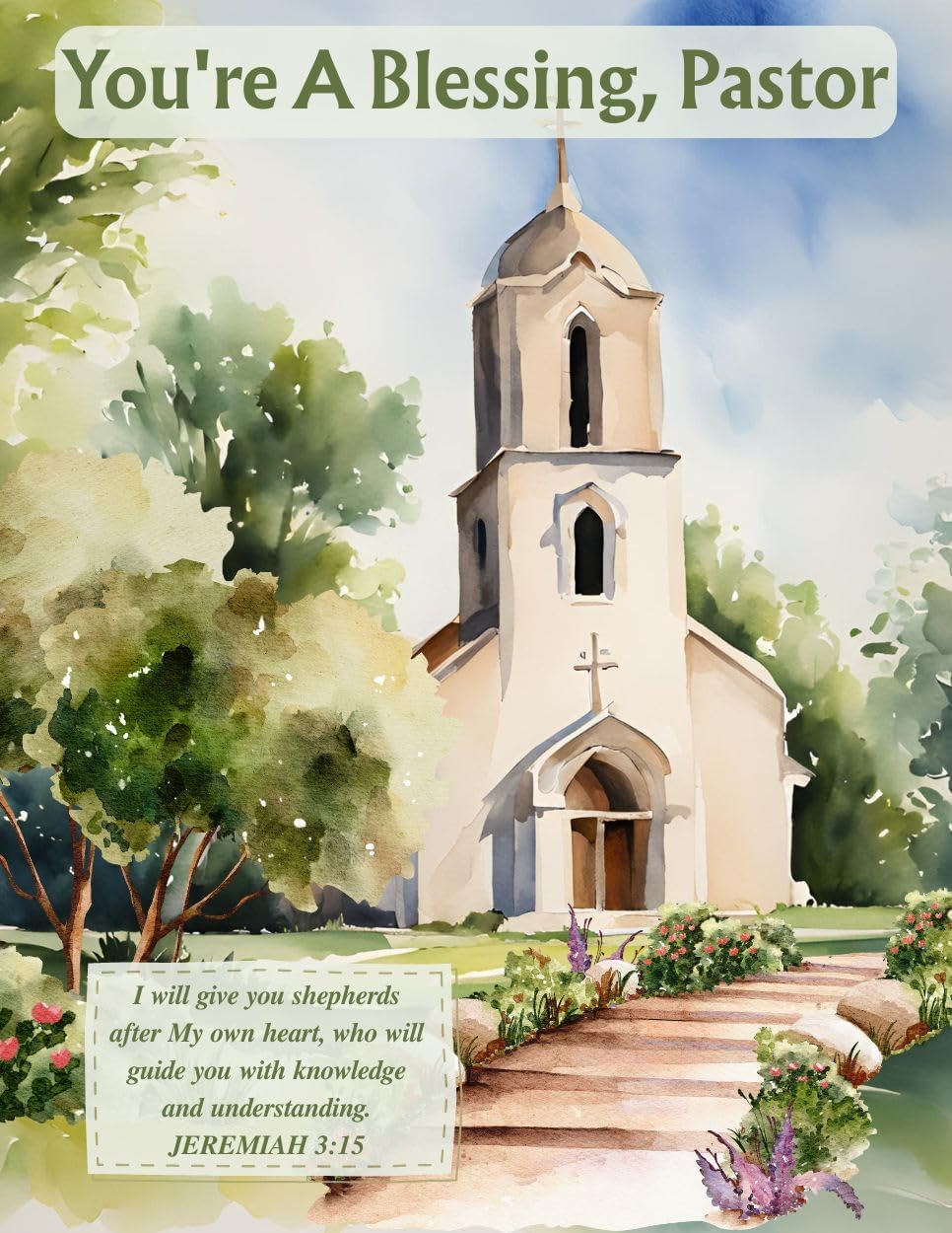 Custodian Appreciation Card Pastor Appreciation Card - Grateful For ...