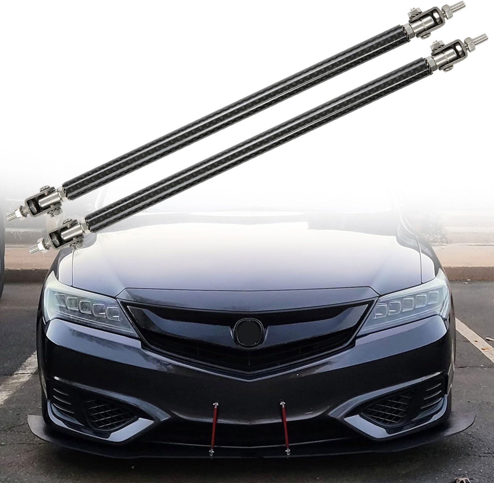 Amazon.com: AUTOXBERT 2PCS Adjustable 8"-11" Splitter Strut Rods Front ...