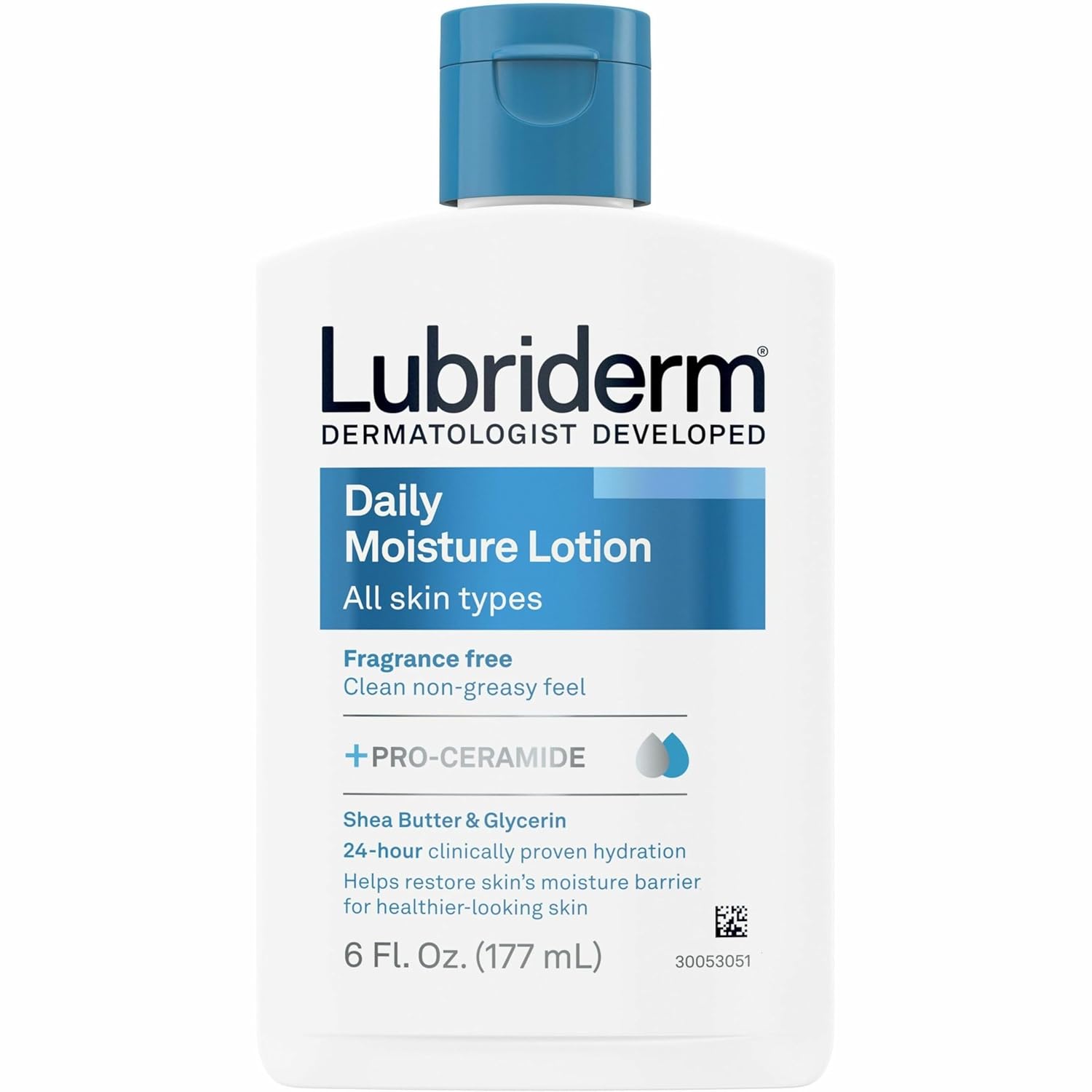 Amazon.com : Lubriderm Daily Moisture Hydrating Unscented Body Lotion ...