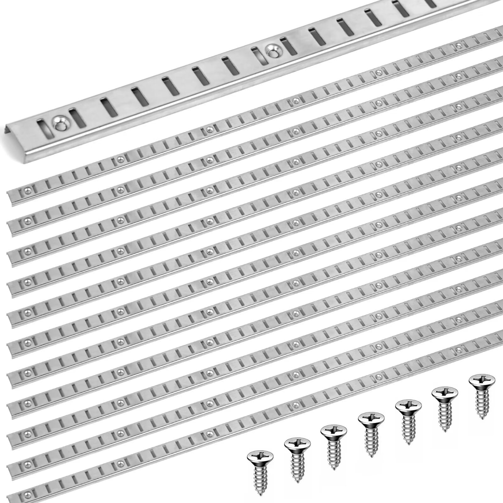 Amazon.com: 12 Pcs 36 Inch Shelf Pilaster Metal Mortise Mount Pilaster ...