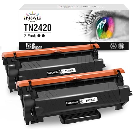 2-Black TN2420 TN-2420 TN2410 Toner Cartridges Compatible for Brother ...