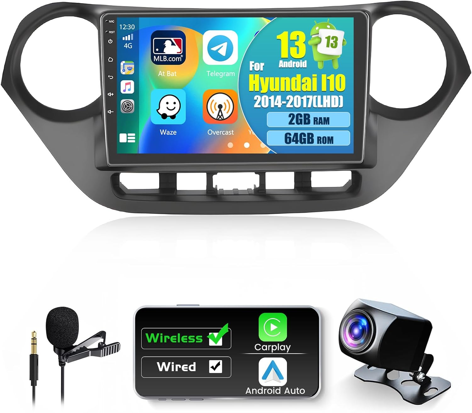 Android 13 [2+64G] for Hyundai I10 2014-2017 (LHD) Nepal | Ubuy