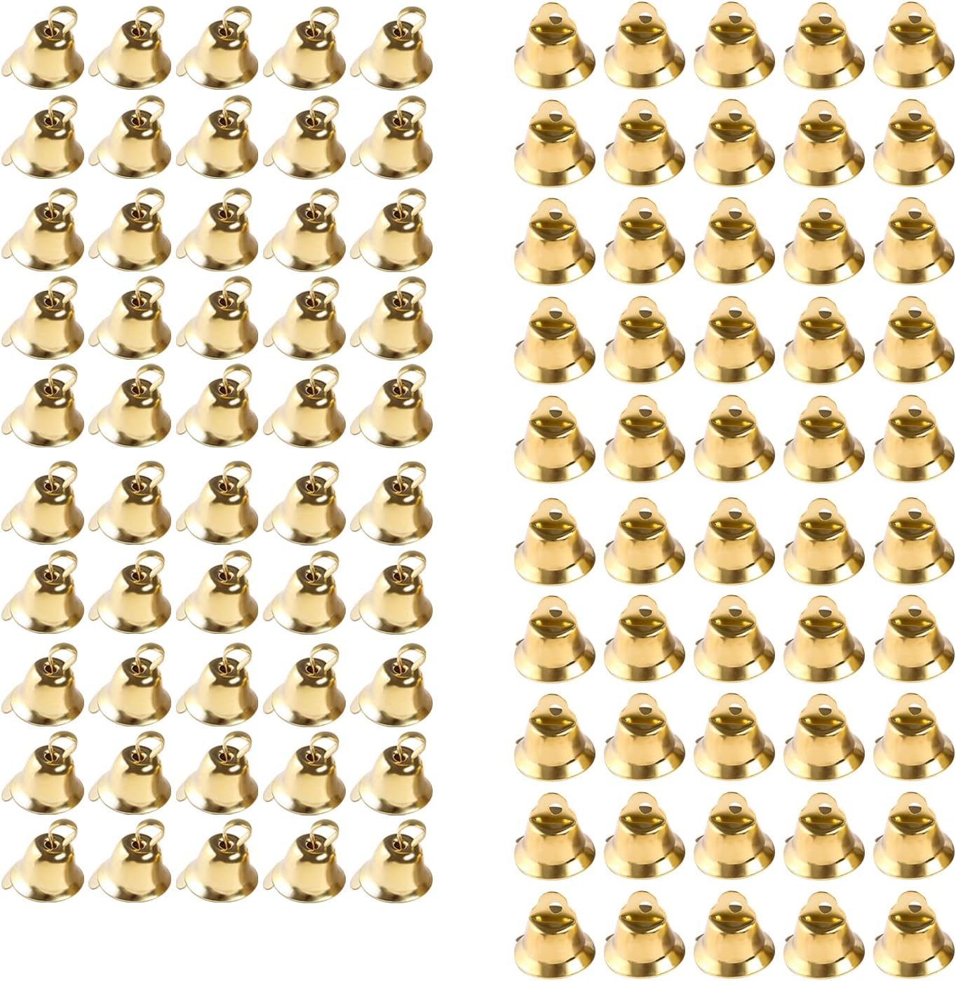 Amazon.com: 100PCS Small Gold Bells Mini Bells for Crafts,50PCS 0.39 ...