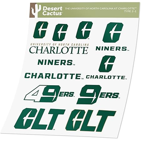 Amazon.com: University of North Carolina Charlotte UNCC Forty Niners ...