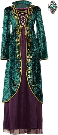 Amazon.com: Taeyue Womens Winifred Sanderson Dress Halloween Cosplay Costume Witch Plus Size ...