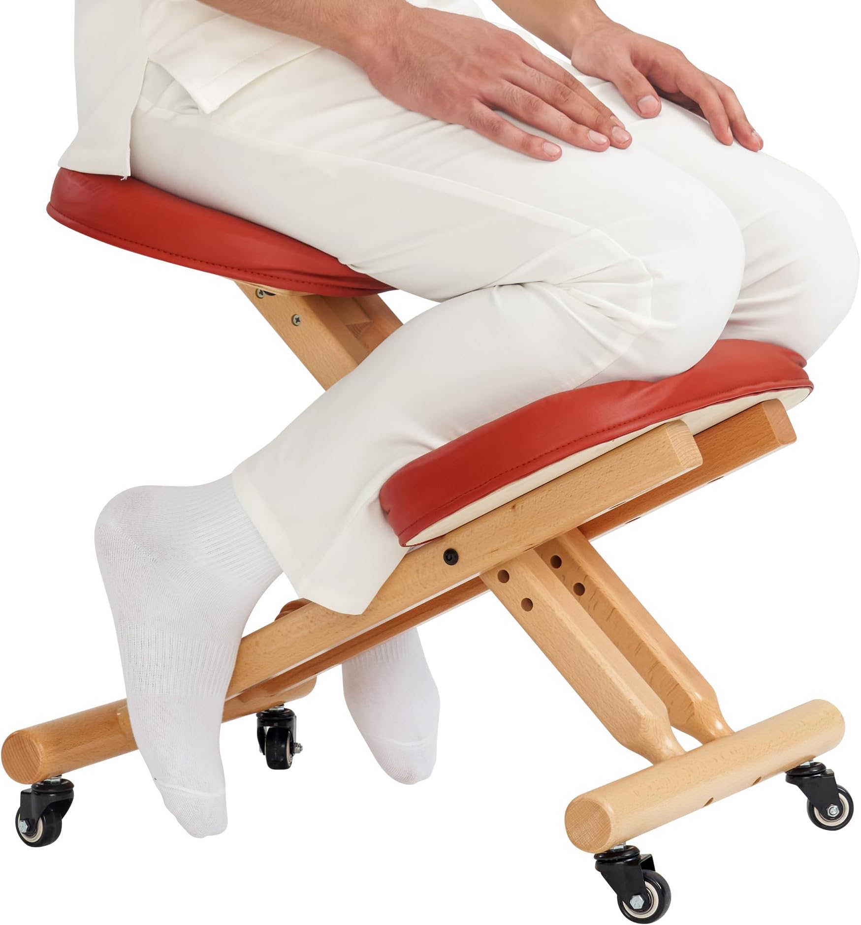 Amazon.com: Master Massage Ergonomic Wooden Foldable Kneeling Chair for ...