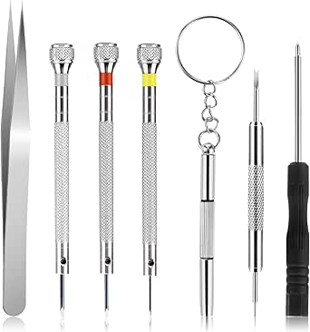 Amazon.com: Amaxiu Watch Precision Screwdriver Set, 7pcs Mini Watch ...