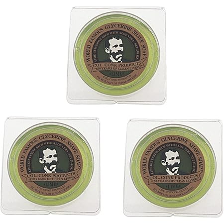 Amazon.com: Col. Conk Lime Glycerine Shave Soap 2.25 oz. : Beauty ...
