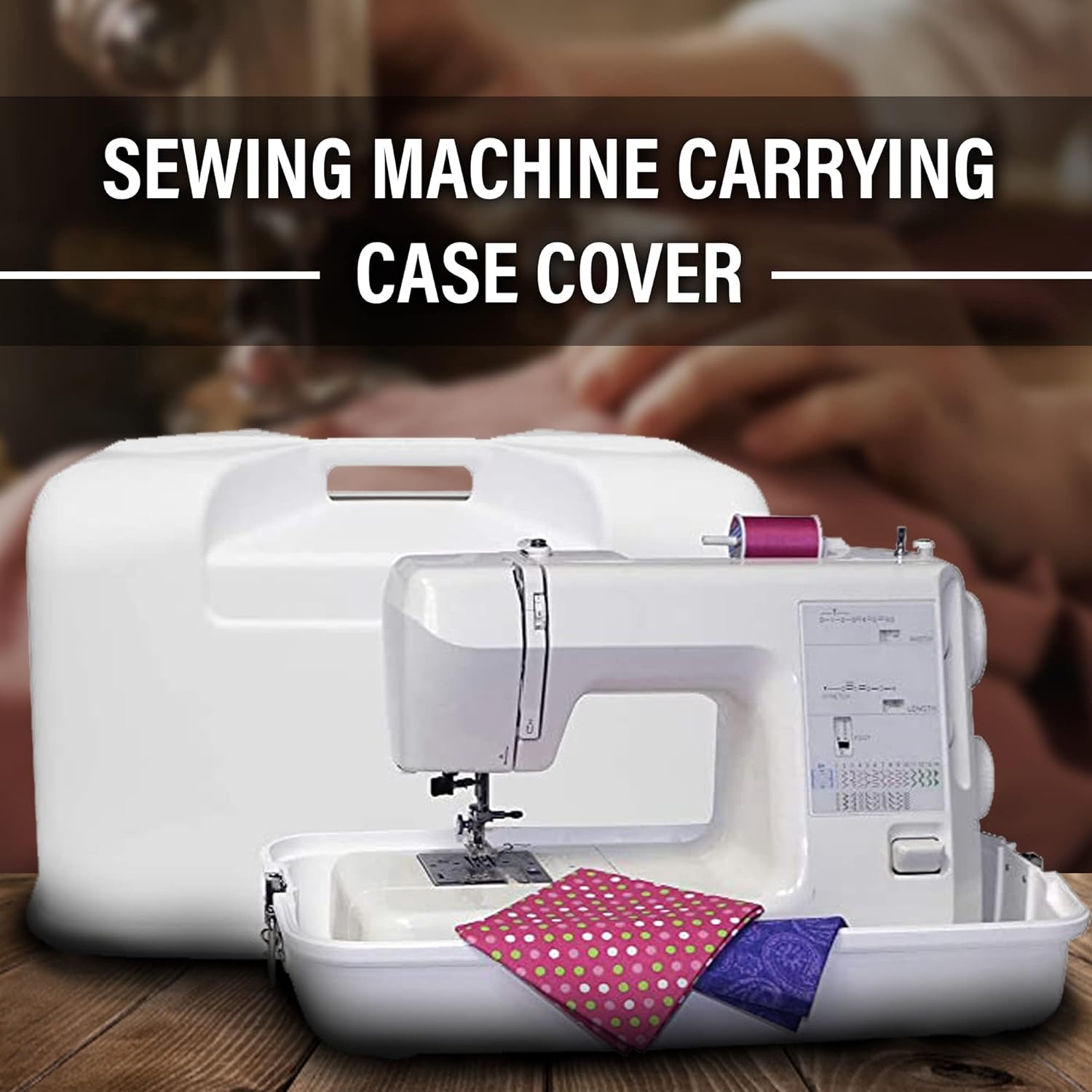 Buy Innovatex Sewing Machine Carrying Case Cover, Universal Hard ...