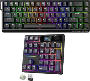 Amazon.com: BOYI Mad68 Magnetic Keyboard+TD31Pro Numpad RGB HotSwap ...
