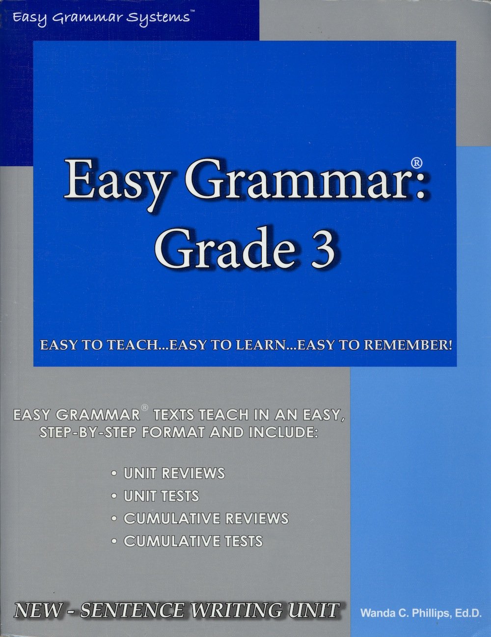 Easy Grammar 3 - Teacher Edition: Phillips, Wanda C.: 9780936981420 ...