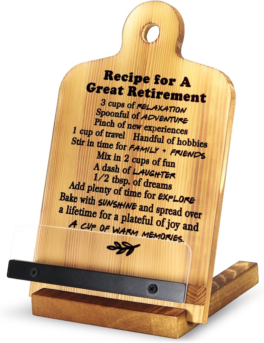 Amazon.com: IKEDAS Retirement Gift for Woman, Cookbook Stand, Women ...