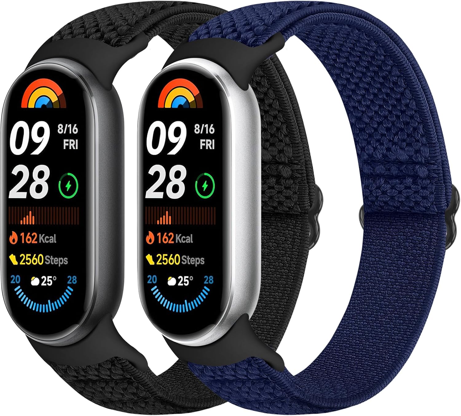 Runostrich Elastic Nylon Watch Strap Compatible with Xiaomi Smart Band ...
