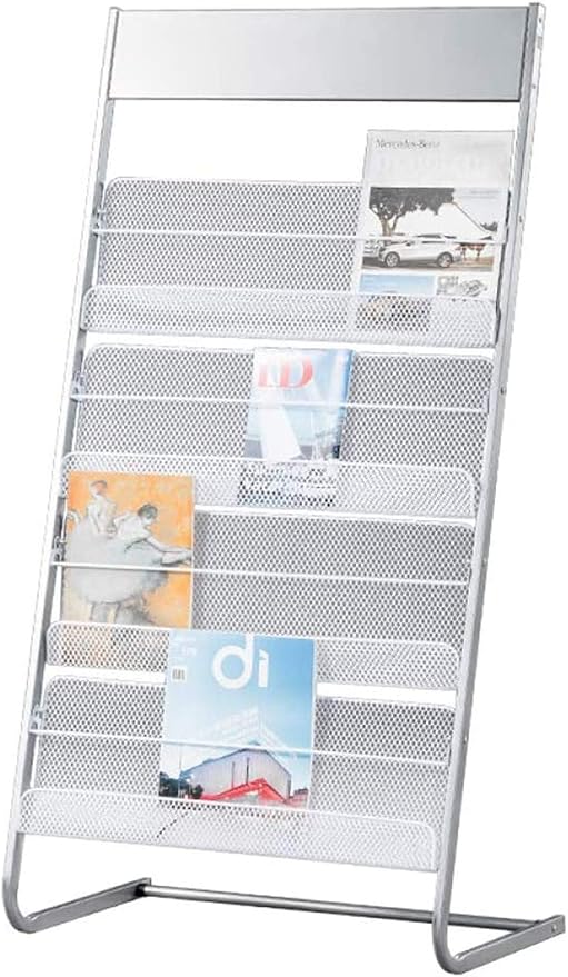 Amazon.com: GENMO Floor-Standing Magazine Rack, Carbon Iron Steel ...