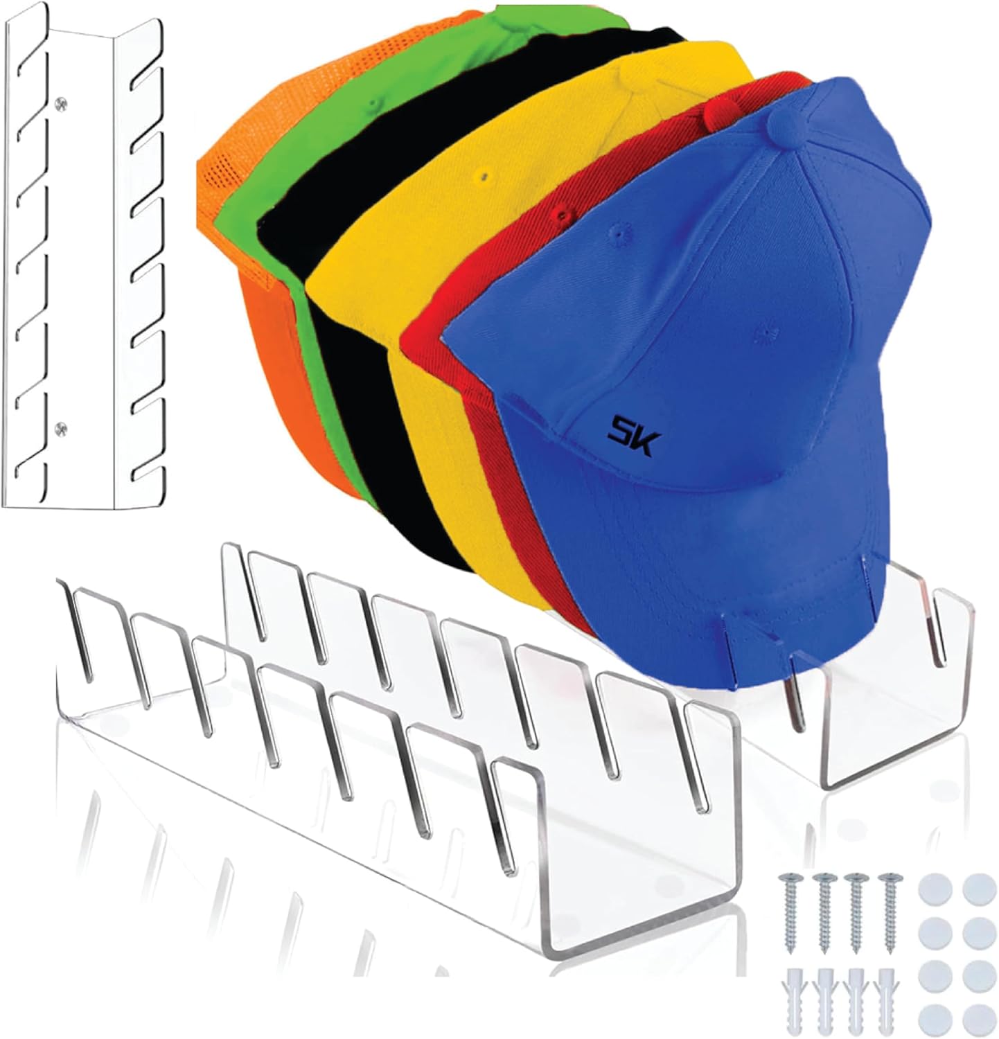 Amazon.com: SK 2pcs Hat Stand For Baeball Caps - Hat Organizer For ...
