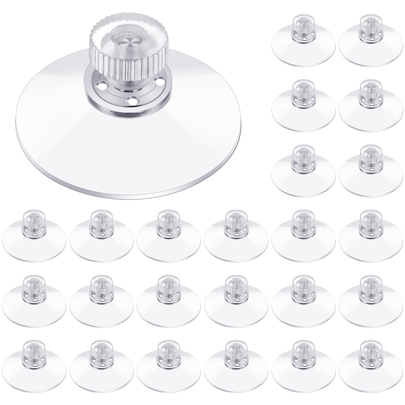 Amazon.com: MBLFHSG 25 Pcs Suction Cups Bulk with Screws, 44 mm Clear ...