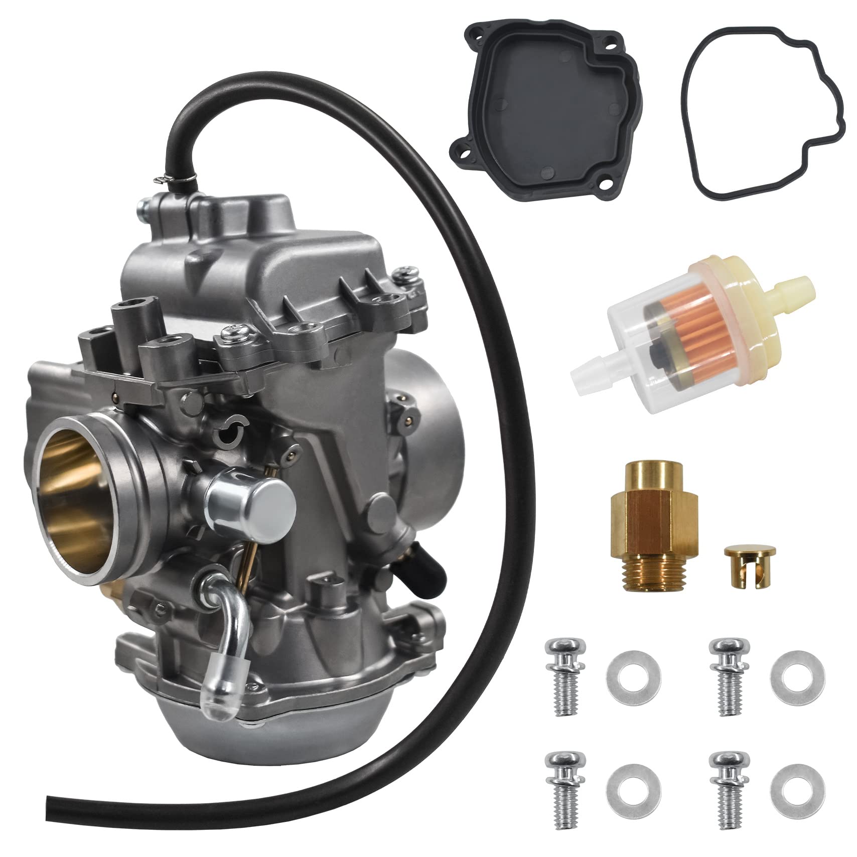 Amazon.com: TJHSM Carburetor ATV Carb Replacement for Suzuki Quadrunner ...