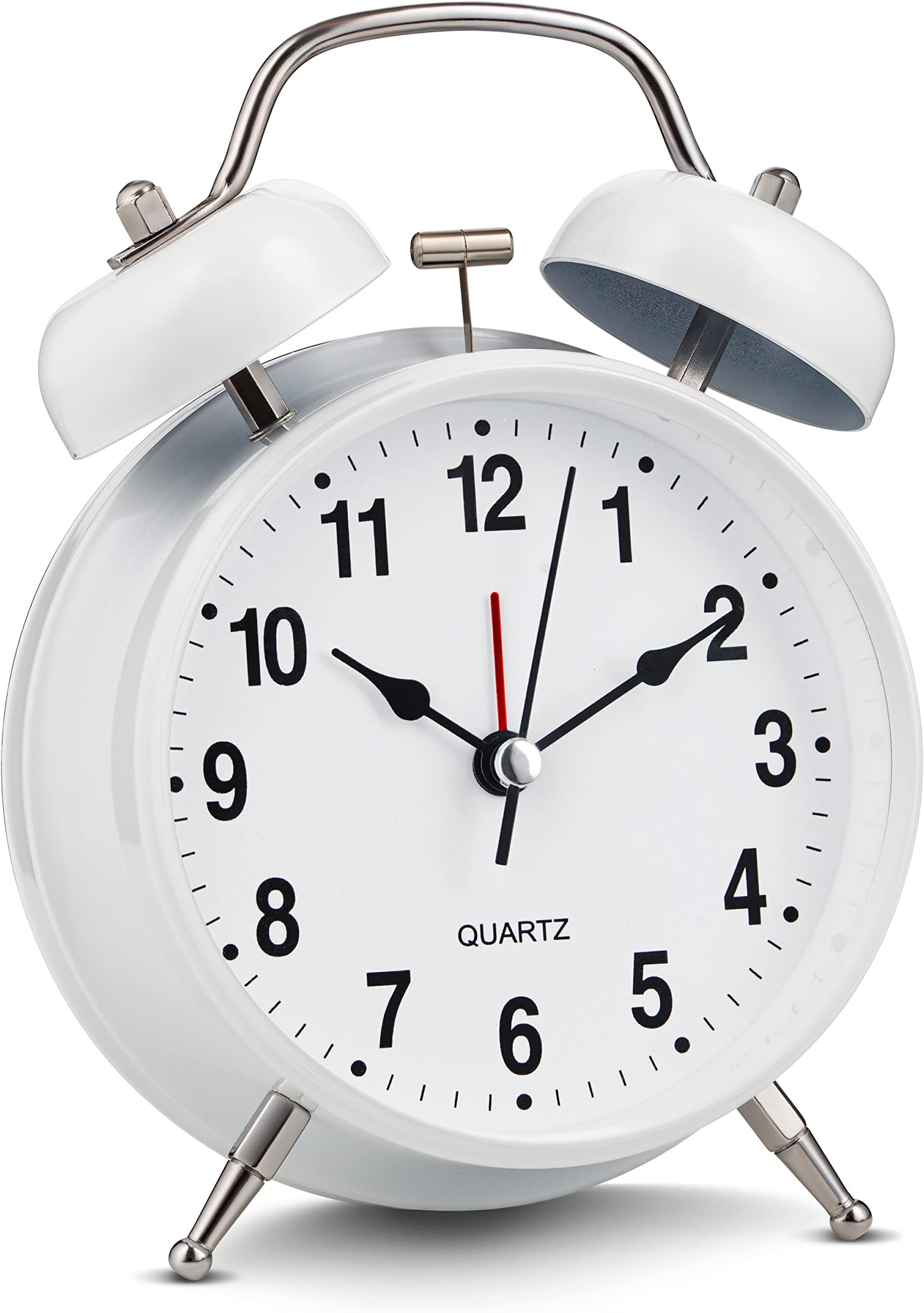 Amazon.com: Analog Alarm Clock, 4 inch Super Silent Non Ticking Small ...