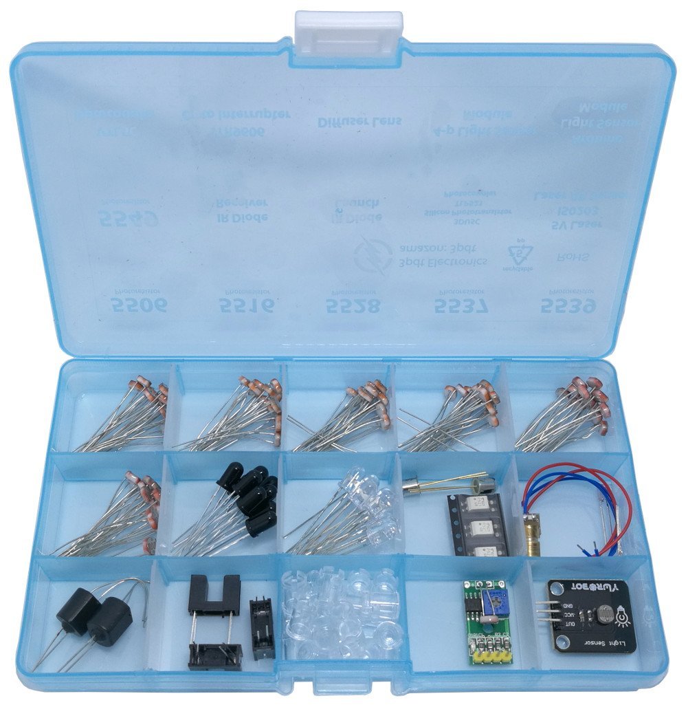 Optoelectronic Assortment Photoresistor LDR, Infrared Diode IR ...