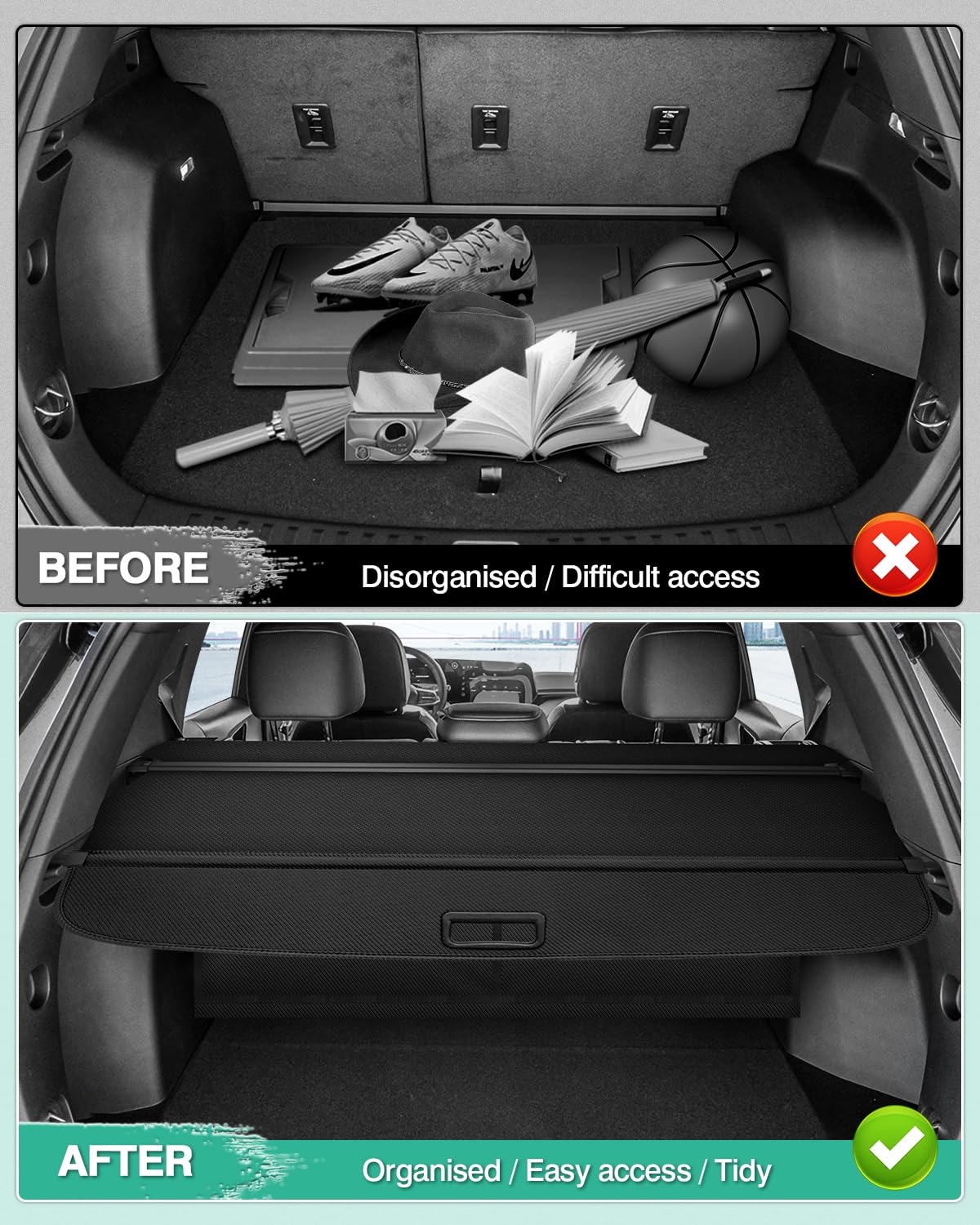 Snapklik.com : Powerty Cargo Cover For 2025 Chevy Chevrolet Equinox ...