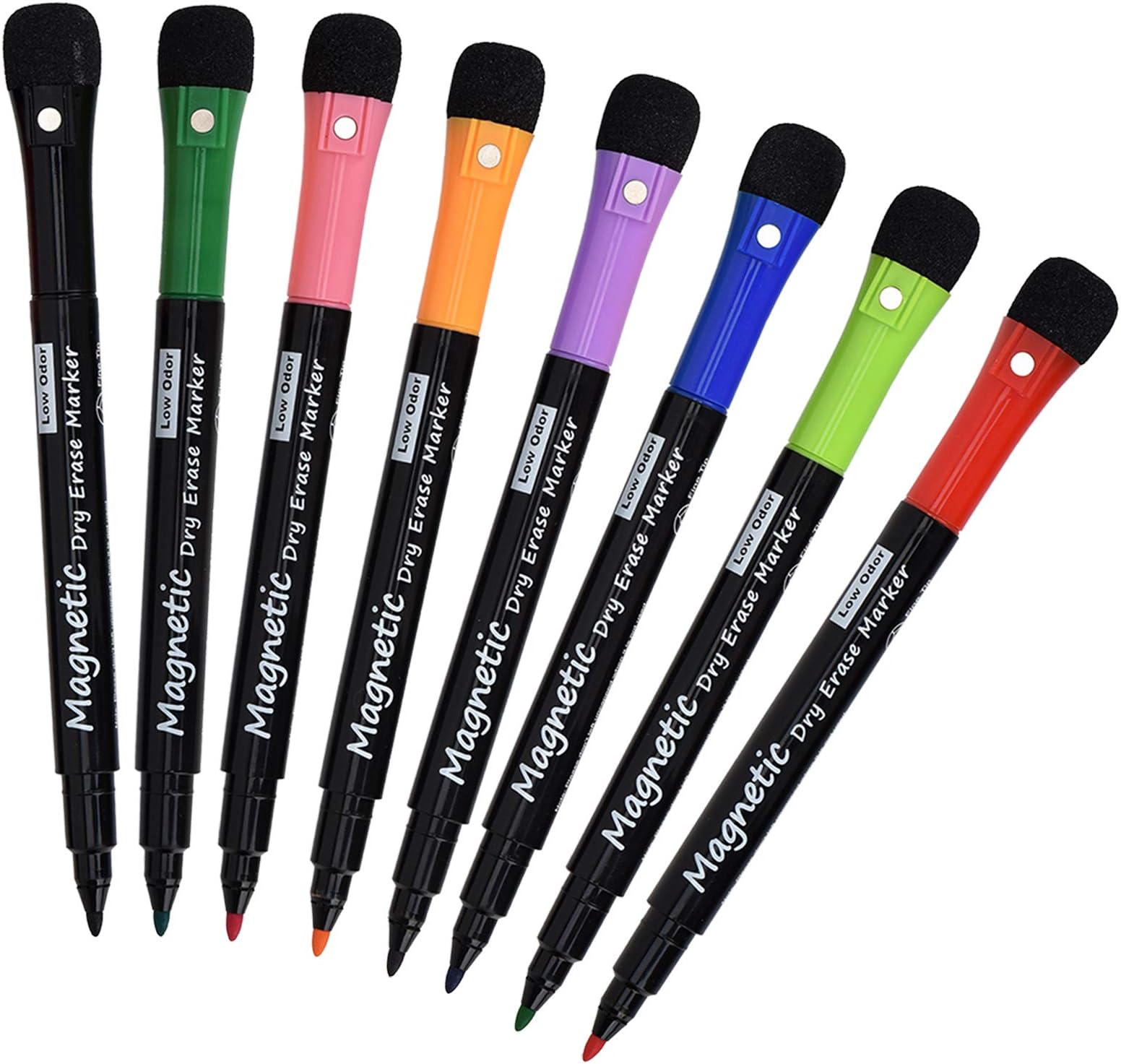 Magnetic Dry Erase Markers, (8 Pack) Dealkits Low Odor White Board ...