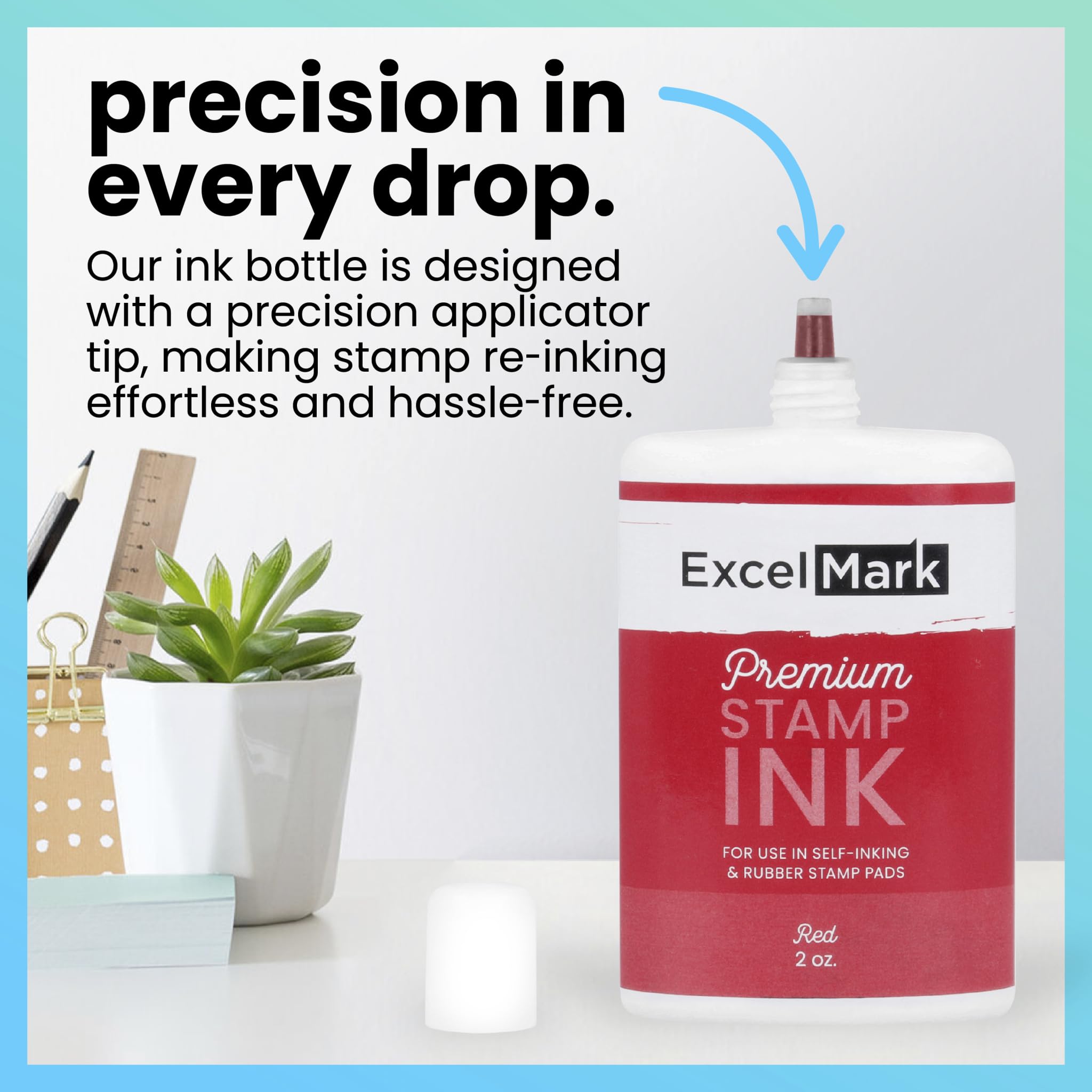 Snapklik.com : ExcelMark Self Inking Stamp Refill Ink